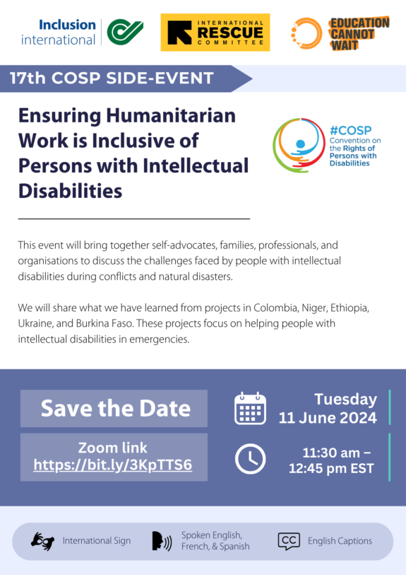 How our members can engage with COSP17 - Inclusion International